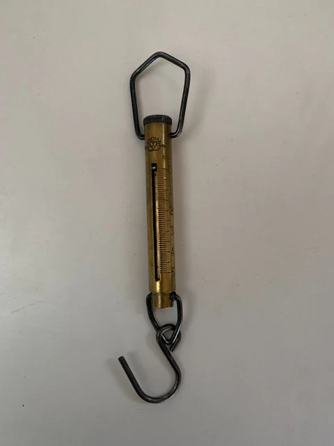 VINTAGE SALTER BRASS Spring & Hook Balance Weighing Scales 0-5kg £25.00 ...