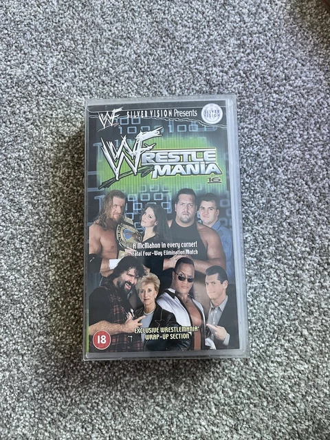 WWF WRESTLEMANIA 16 Vhs (2000) Wwe £6.00 - PicClick UK