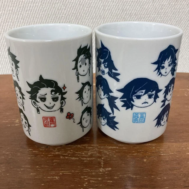 DEMON SLAYER KIMETSU No Yaiba Goods lot set 2 Tanjiro Giyu Teacup ...