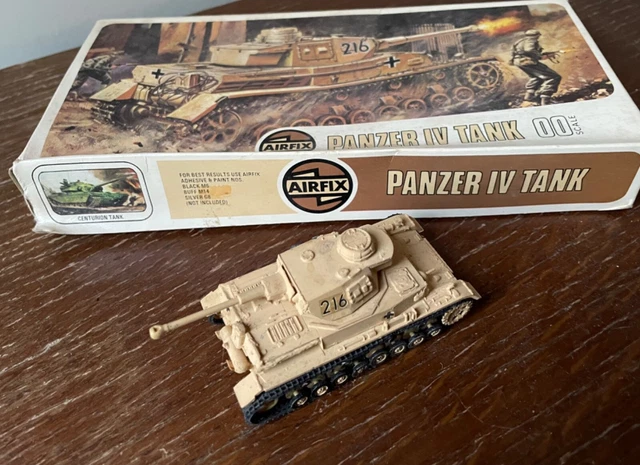 VINTAGE ~ AIRFIX Panzer IV Tank 00 Scale Kit 02308-7 (box & assembled ...