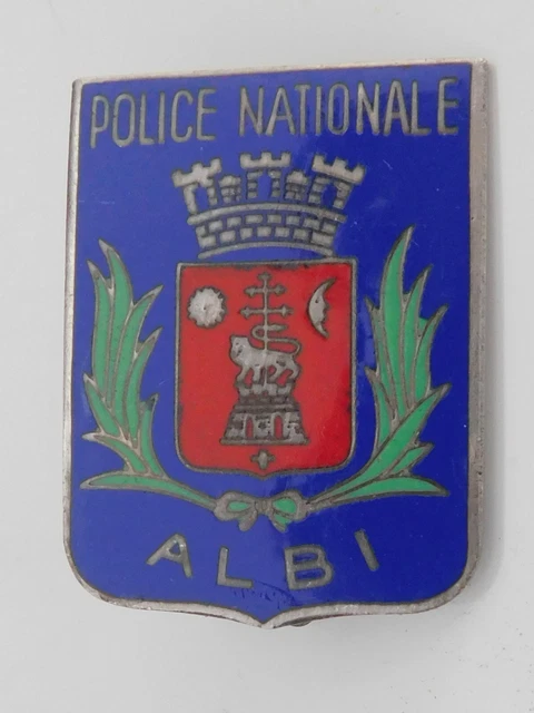 INSIGNE POLICE NATIONALE (obsolète) ville d'ALBI - Tarn - EUR 9,00 ...