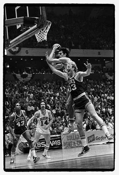 1980 LARRY BIRD Losing Rebound Boston Celtics Old Basketball Photo $9. ...
