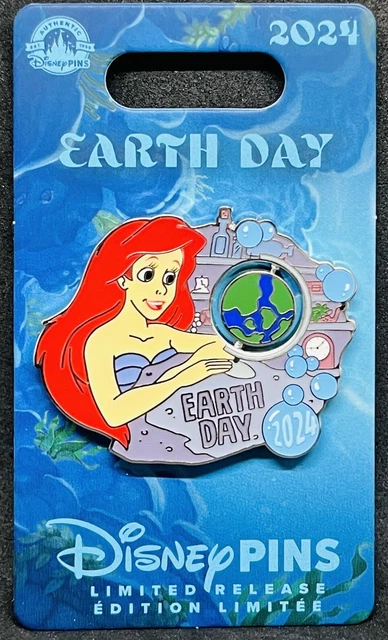 DISNEY THE LITTLE Mermaid Ariel Earth Day 2024 LR Spinner Pin NWT £23. ...