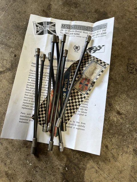 CLASSIC MINI CARBON Fibre Push Rods Race Rally Hillclimb 1380cc £25.00 ...