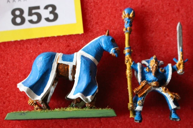 GAMES WORKSHOP WARHAMMER The Empire Battle Wizard Mounted Metal Figure ...
