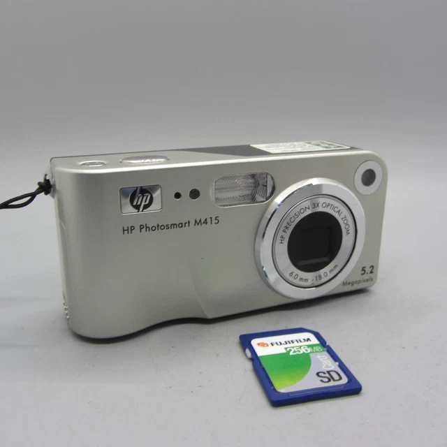 HP PHOTOSMART M415 5.2MP Compact Digital Camera Silver Tested £34.99 ...