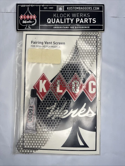 KLOCK WERKS 2330-0121 KWS-01-0002 Fairing Vent Screen - Round $48.62 ...