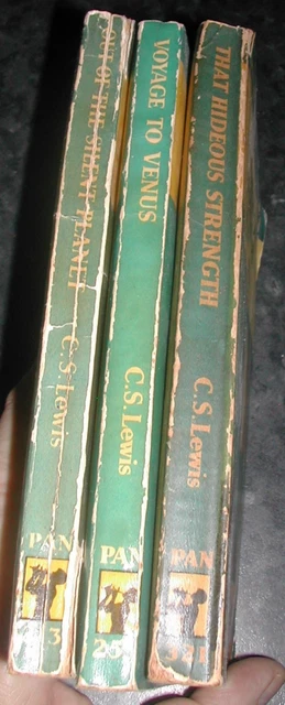C S LEWIS SPACE TRILOGY 1955 Perelandra SET Silent Planet Voyage Venus ...