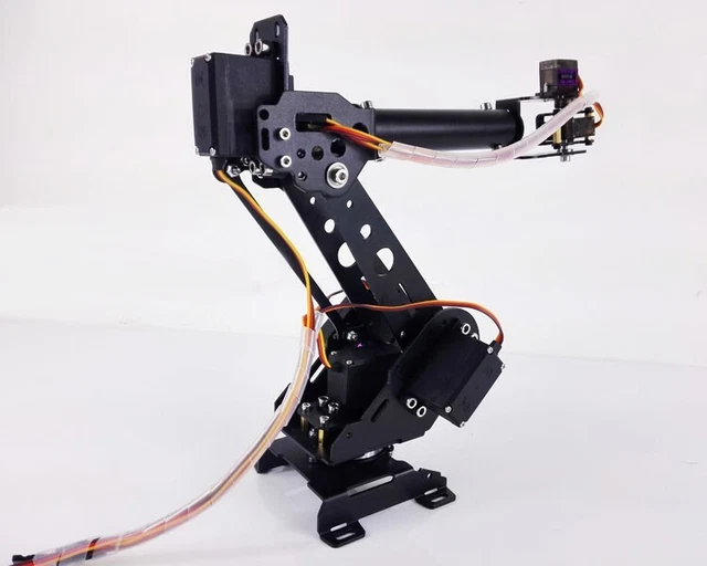 6 AXIS ROBOT Arm Mechanical Robot Arm Free Manipulator with Servos ...