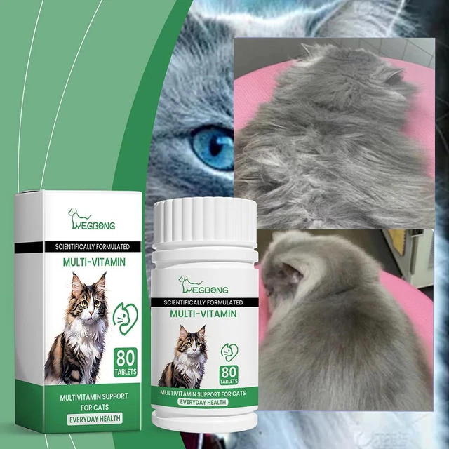 MULTI VITAMIN FOR Cats, 90 Chewable Tablets - Complete 1 Supports I7R6 ...