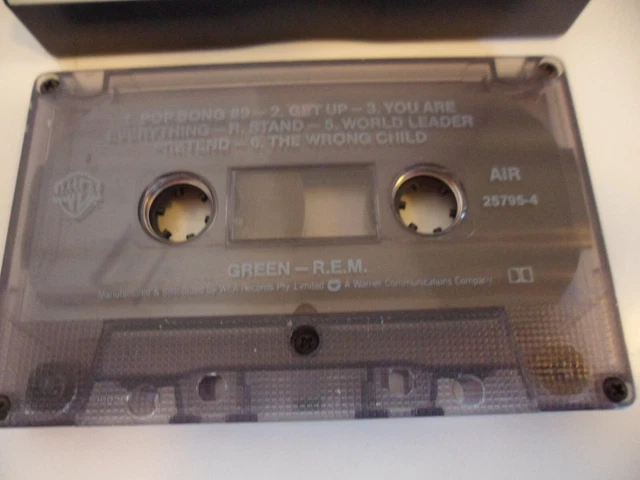 REM GREEN CASSETTE Tape R.E.M. Cassette Tape & Case Only No Paper ...