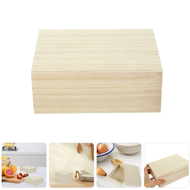 REZEPTKARTEN BOXHALTER HOLZKISTE Rezeptbox Holzkisten Rezept-Organizer ...