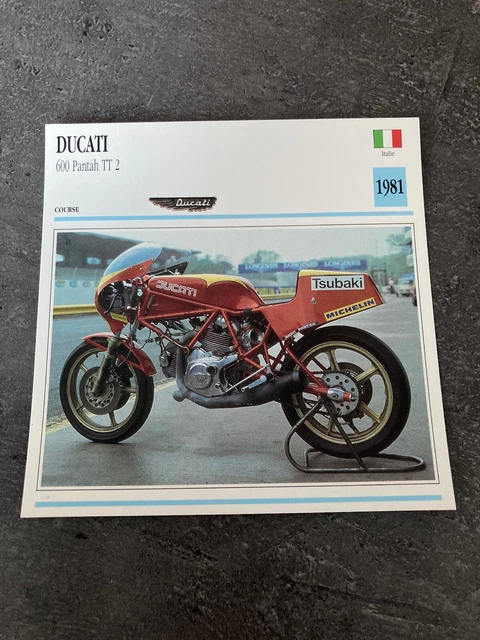CARTE FICHE MOTO collection ATLAS DUCATI 600 PANTAH TT 2 EUR 2,50 ...