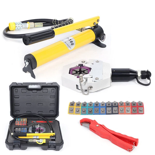 AIR CONDITIONING HOSE Press Krimp Tool Hydraulic Press Pliers Crimping ...