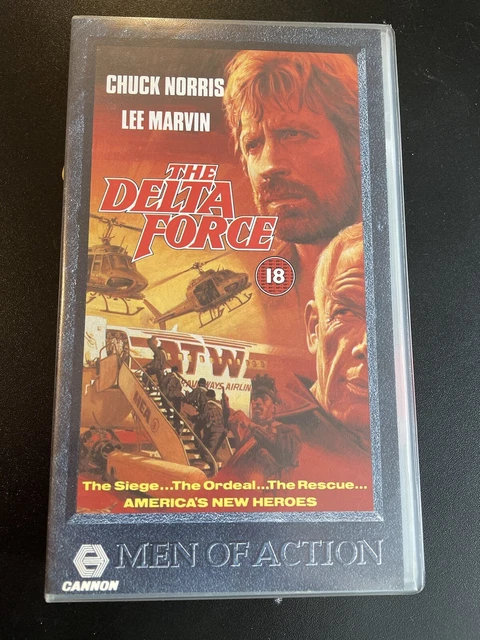 THE DELTA FORCE (VHS) 1986 Chuck Norris, Lee Marvin Action Movie ...