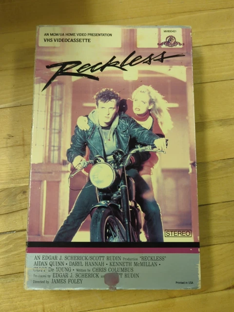 RECKLESS. VHS BIG Book Box. MGM/UA. Hi-Fi Dolby Stereo. £5.51 - PicClick UK