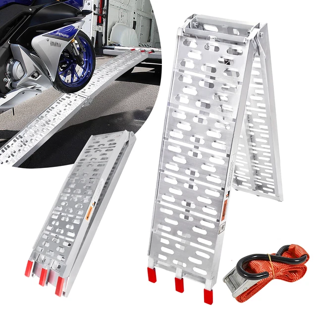 ALU-AUFFAHRRAMPE VERLADERAMPE 2,3M Verladeschiene 340kg klappbar Auto ...