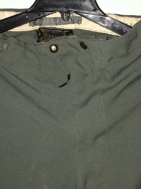 1940 / 50'S All Wool Flight Pants Flying Trousers Type E-18 Cinch Back ...