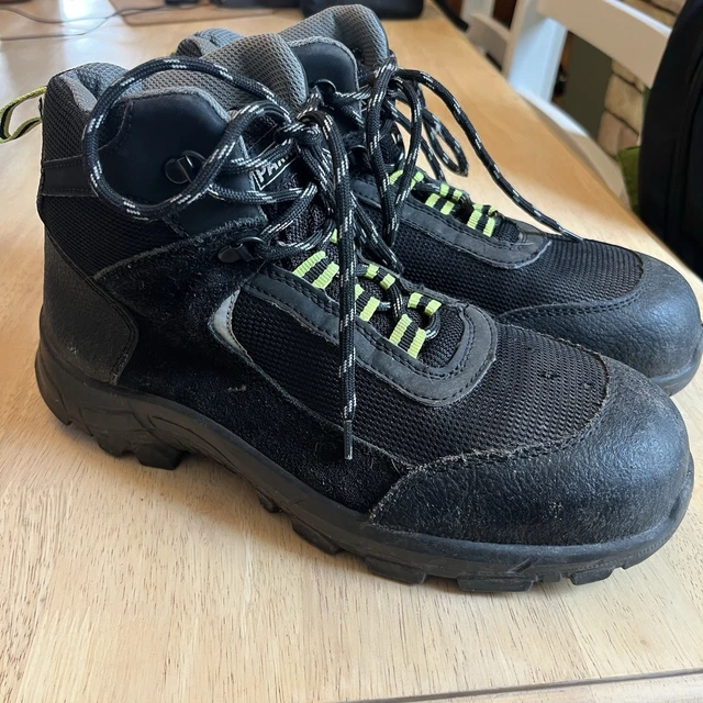 PARKSIDE S3 LEATHER safety boots steel toe cap size UK 8 £12.07 ...