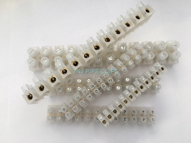 12 WAY CONNECTOR STRIP 3 Amp TO 60 Amp CHOC Block Terminal Connection ...