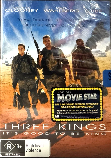 THREE KINGS BRAND New Sealed DVD Mark Wahlberg George Clooney Region 4 ...