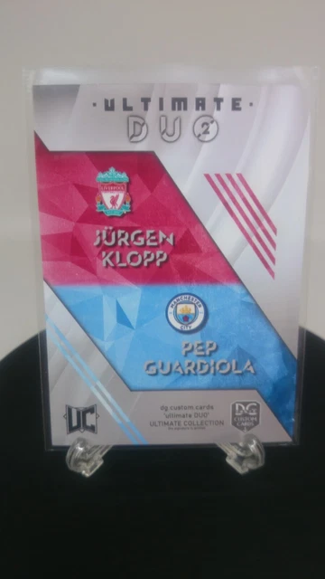 DUAL AUTO JÜRGEN Klopp Pep Guardiola/CUSTOM CARD/No Panini/No Topps ...