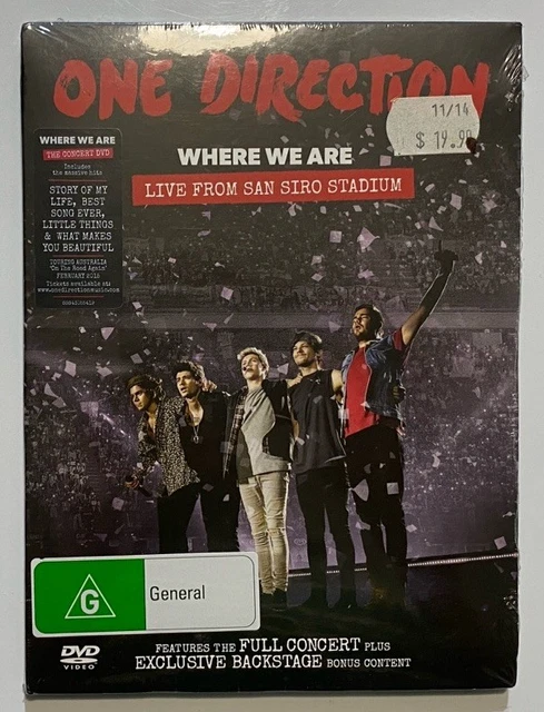 DVD ONE DIRECTION Where We Stand Live San Siro Stadium Music Concert ...