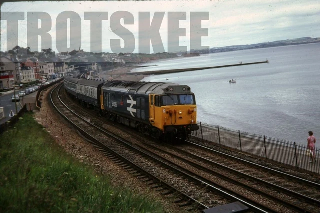 35MM SLIDE BR British Railways Diesel Loco 50035 Class 50 1981 Dawlish ...