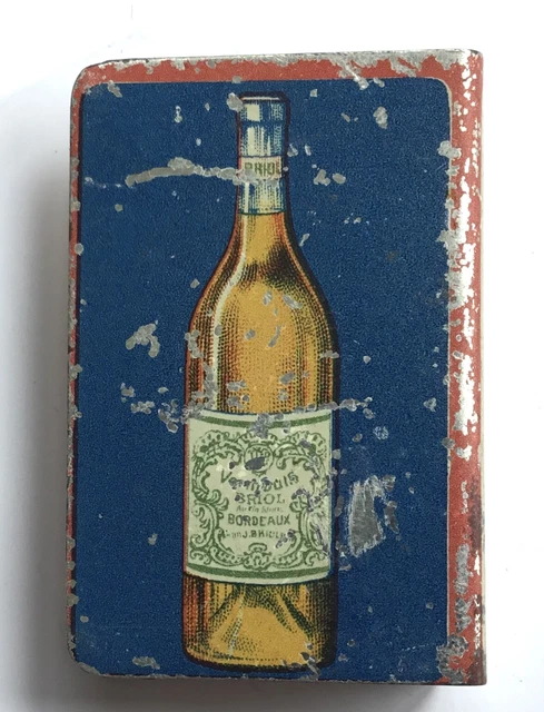 TOLE LITHOGRAPHIÉE BOÎTE A Allumettes Vermouth Briol Vin Blanc De ...