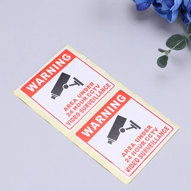 20 CCTV WARNING Sign Stickers for School/Office Building £5.95 ...