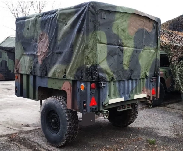 US ARMY PLANE Verdeck M1101 M1102 Anhänger Trailer Tarpaulin camouflage ...