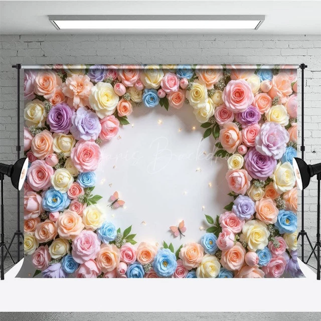 LOFARIS FLOWER SURROUND Blooming Wall Spring Photo Backdrop $36.09 ...