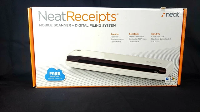 NEATRECEIPTS NM-1000 MOBILE Scanner-Digital Filing System $19.99 - PicClick