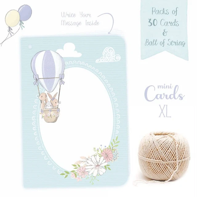 GIFT TAG CARD Write Your Own Message With Jute String Pack of 30 $35.52 ...