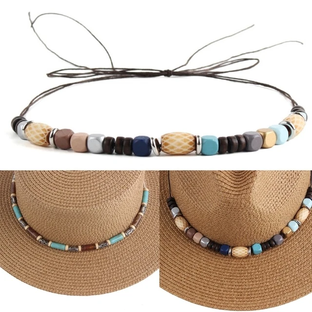 HANDWOVEN CAP BELT for Cowboy Hat Decoration Delicate Turquoises ...
