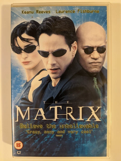 THE MATRIX BIG Box Ex Rental VHS Keanu Reeves Laurence Fishburne ...