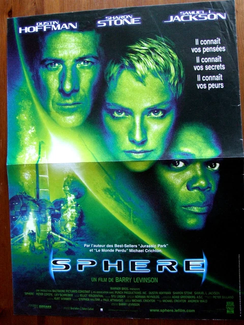 AFFICHE SPHERE SHARON Stone Dustin Hoffman Barry Levinson 1998 40 X60 ...