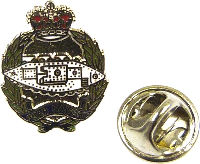 ROYAL TANK REGIMENT Rtr Regiment Deluxe Silver Plated Veterans Lapel ...