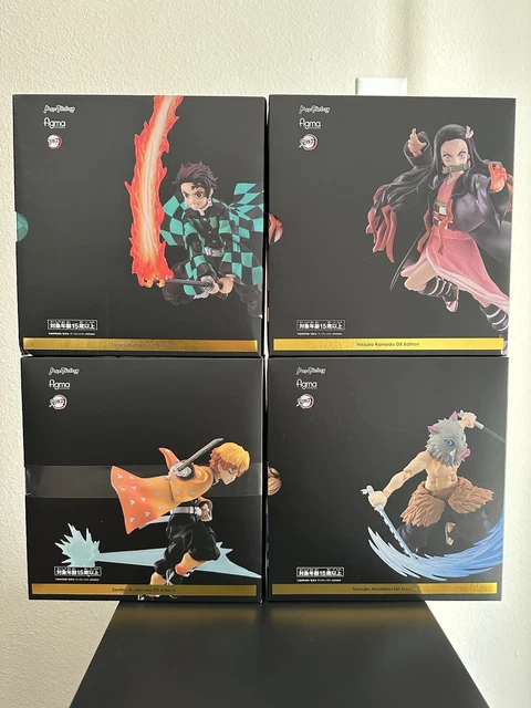 FIGMA DEMON SLAYER Tanjiro, Nezuko, Zenitsu & Inosuke DX Ed. w/Pre ...