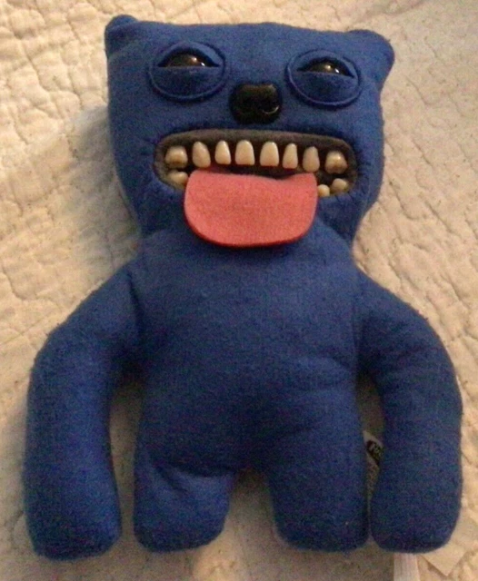 LOVELY FELT DARK Blue Fuggler Soft Toy with sticking out tongue £0.99 ...