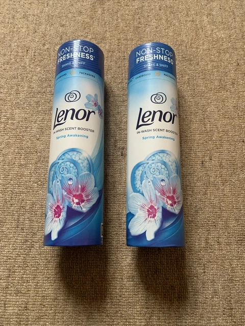 LENOR IN-WASH SCENT Booster Beads Spring Awakening 320g X 2 £10.95 ...
