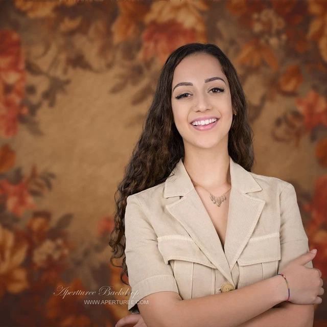 VINTAGE RED FLORAL Fine Art Portrait Photo Backdrop $37.90 - PicClick AU