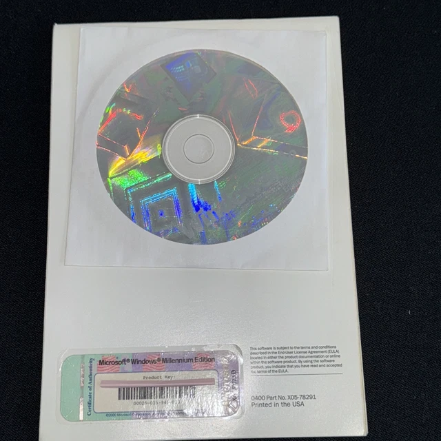 MICROSOFT WINDOWS ME MILLENNIUM EDITION Quick Start Up Guide, Disk ...