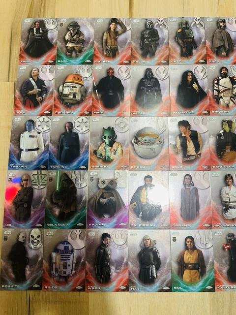 2025 TOPPS CHROME Star Wars Costco Exclusive Complete Base Set #1-50 ...