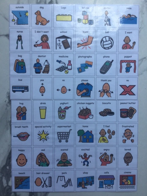 PECS BOARDMAKER AUTISM 210 Cards for ASD ADHD SEN Aspergers visual ...