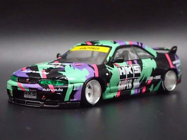 1993-1998 NISSAN SKYLINE GTR R33 Hks V1 Kaido Maison 1:64 Miniature ...