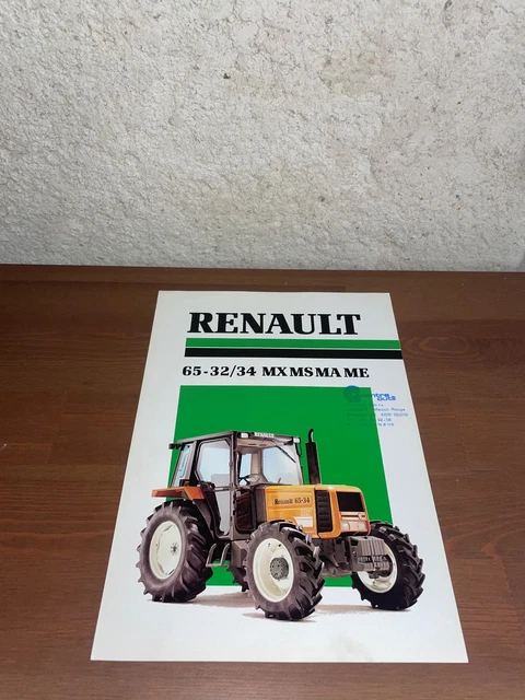BROCHURE PROSPEKT PROSPECTUS TRACTEUR RENAULT 65-32 TX tractor-traktoren-someca EUR 3,99 ...