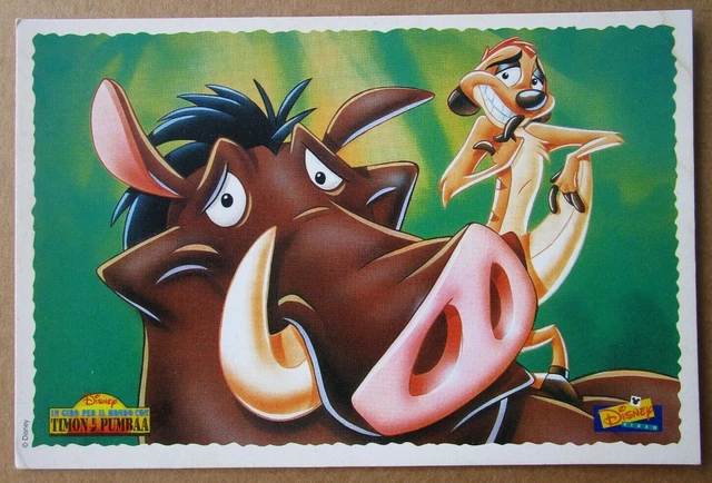 &DISNEY - AROUND THE WORLD WITH RUDDER AND PUMBAA" VHS Movie Postcard ...