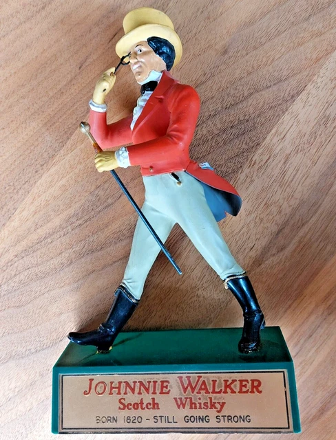 COLLECTIBLE VINTAGE JOHNNIE Walker Whisky Advertising Figure, Plastic 8 ...