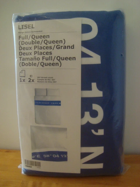 COPRIPIUMONE COMPLETO QUEEN IKEA LISEL con due federe set letto bianco ...